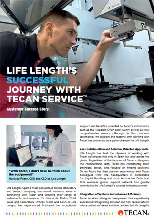 Download: Life lengths Successful journey with Tecan Service | Flyer | pdf | 402778